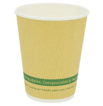 16oz Compostable Triple Wall Ripple Coffee Cups | 500 – A1 Coffee
