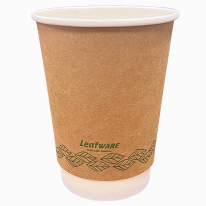 16oz Compostable Double Wall Leafware Coffee Cups | 500 – A1 Coffee