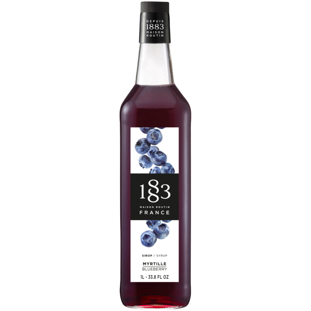 1883 Maison Routin Blueberry Syrup | 1 Litre Glass Bottle – A1 Coffee