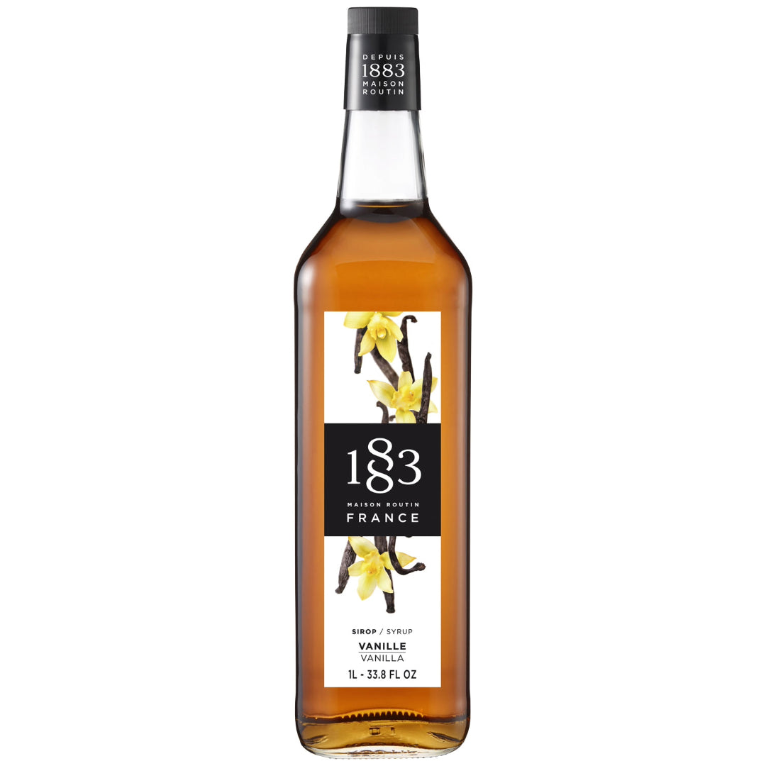 1883 Maison Routin Vanilla Syrup | 1 Litre Glass Bottle – A1 Coffee