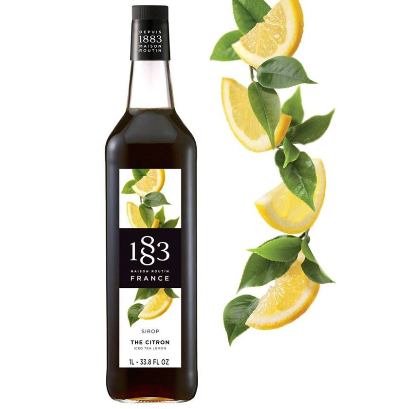 1883 Maison Routin Lemon Tea Syrup | 1 Litre Plastic Bottle – A1 Coffee
