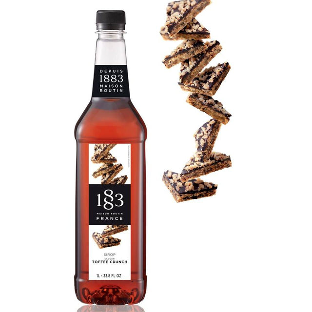 1883 Maison Routin Toffee Crunch Syrup | 1 Litre Plastic Bottle – A1 Coffee