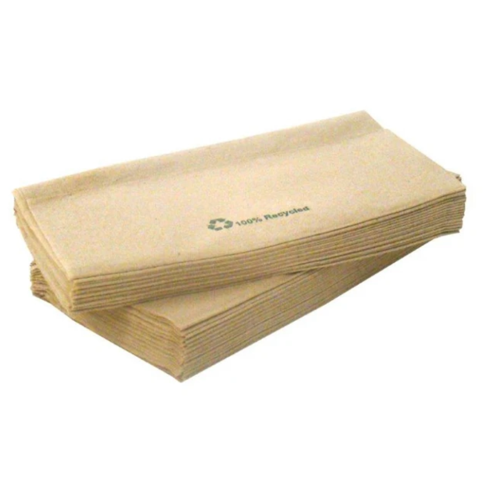 Unbleached 1 Ply Dispenser Napkins | 32 x 33cms | Pack of 250 – A1 Coffee