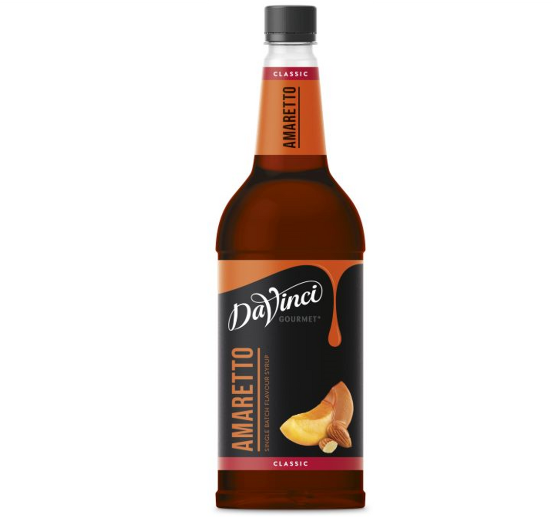 DaVinci Amaretto Syrup | 1 Litre Bottle | A1 Coffee