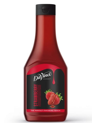 DaVinci Strawberry Topping Sauce | 500g Squeezable Bottle – A1 Coffee