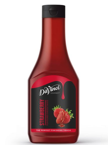 DaVinci Strawberry Topping Sauce | 500g Squeezable Bottle – A1 Coffee