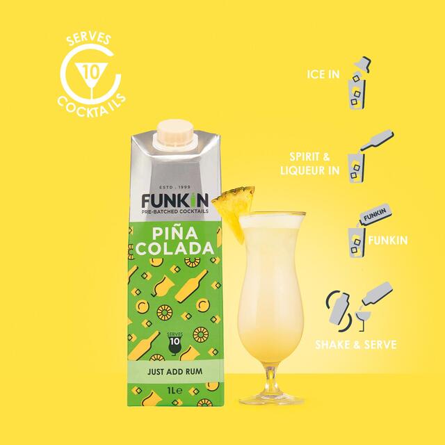 Funkin Cocktails Pina Colada Mix (1 Litre) – A1 Coffee