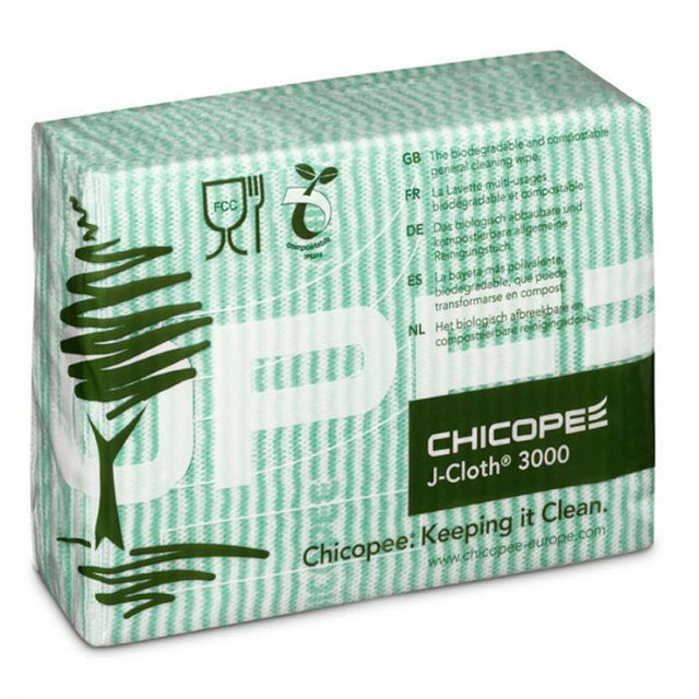 Chicopee J-Cloth 3000 | Pack of 50 | Green – A1 Coffee