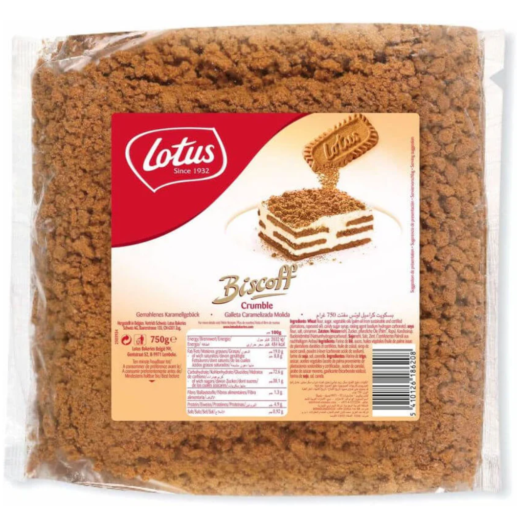 Lotus Biscoff Speculoo Biscuit Crumbs | 8 x 750g Bags – A1 Coffee