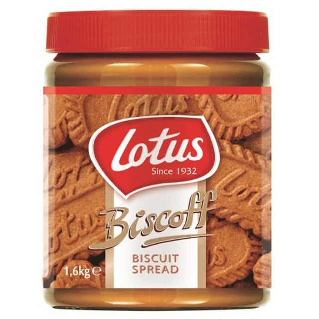 Lotus Biscoff Speculoo Biscuit Spread | 1.6kg Jar – A1 Coffee
