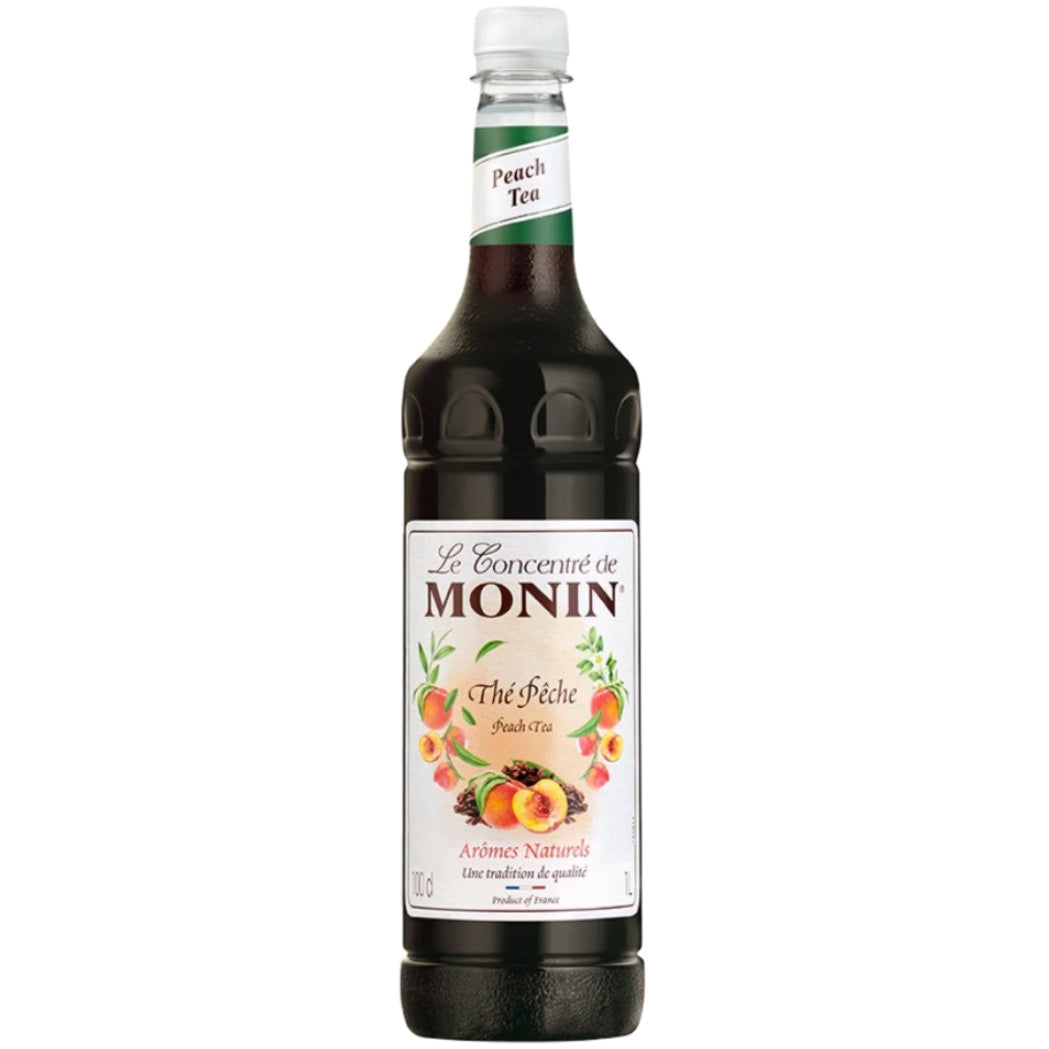 Monin Peach Tea Syrup | 1 Litre Bottle | A1 Coffee
