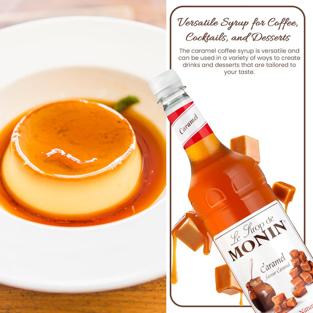 Monin Caramel Syrup | 700ml Glass Bottle – A1 Coffee