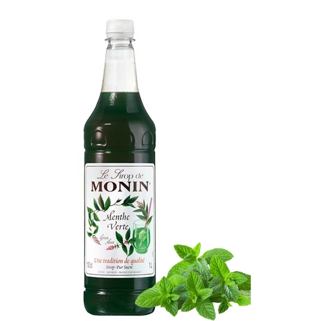 Monin Green Mint Syrup | 1 Litre Bottle | A1 Coffee