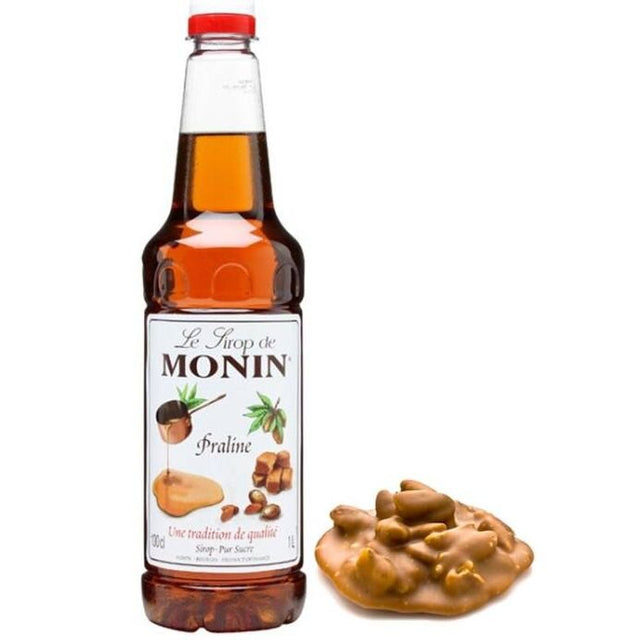 Monin Praline Flavour Syrup | 1 Litre Plastic Bottle – A1 Coffee