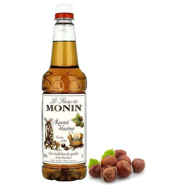 Monin Roasted Hazelnut Syrup | 1 Litre Plastic Bottle – A1 Coffee
