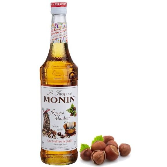 Monin Roasted Hazelnut Syrup | 700ml Bottle | A1 Coffee