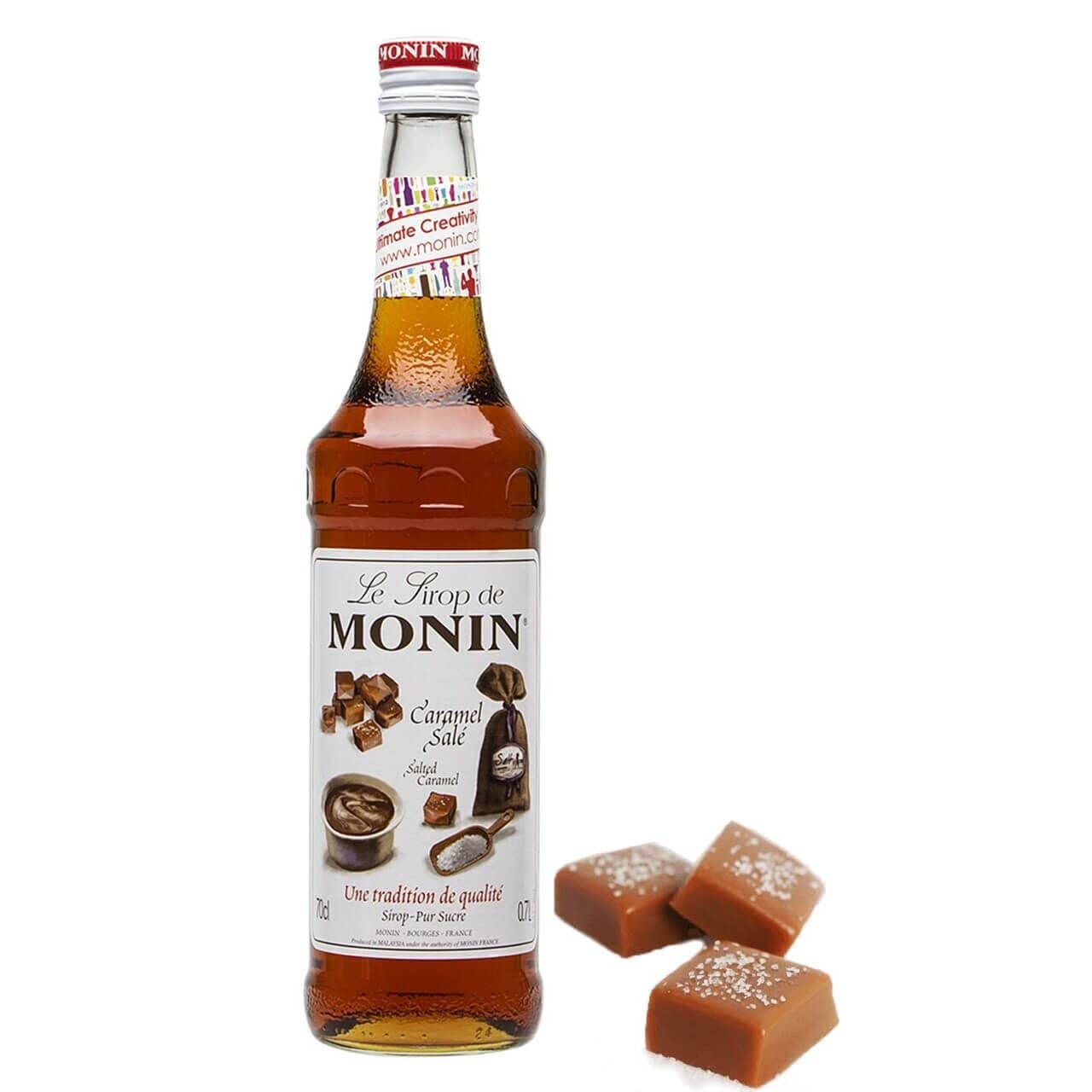 Monin 70cl Salted Caramel Syrup | 700ml Glass Bottle – A1 Coffee