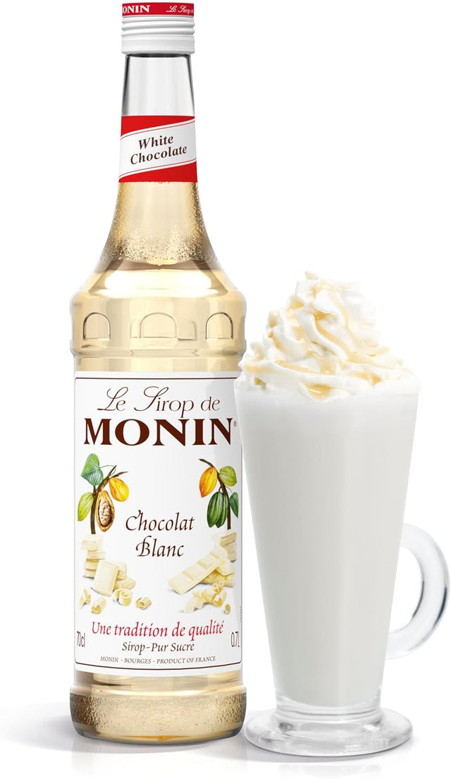 Monin White Chocolate Syrup | 70cl Bottle | A1 Coffee