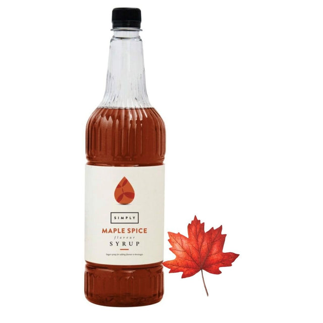 Simply Maple Spice Syrup | 1 Litre Bottle – A1 Coffee