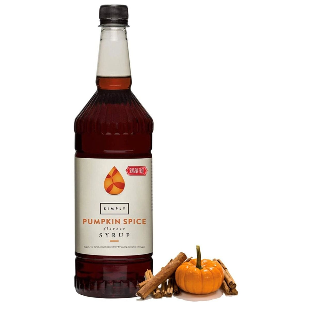 Simply Sugar Free Pumpkin Spice Syrup | 1 Litre Bottle – A1 Coffee