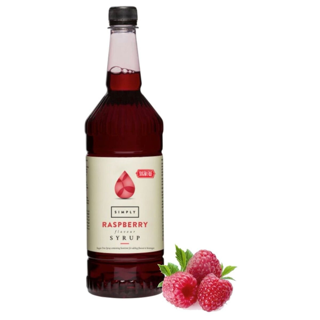 Simply Raspberry Sugar Free Syrup | 1 Litre Bottle – A1 Coffee