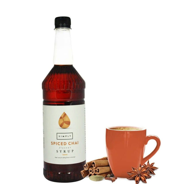 Simply Spiced Chai Syrup | 1 Litre Bottle | A1 Coffee
