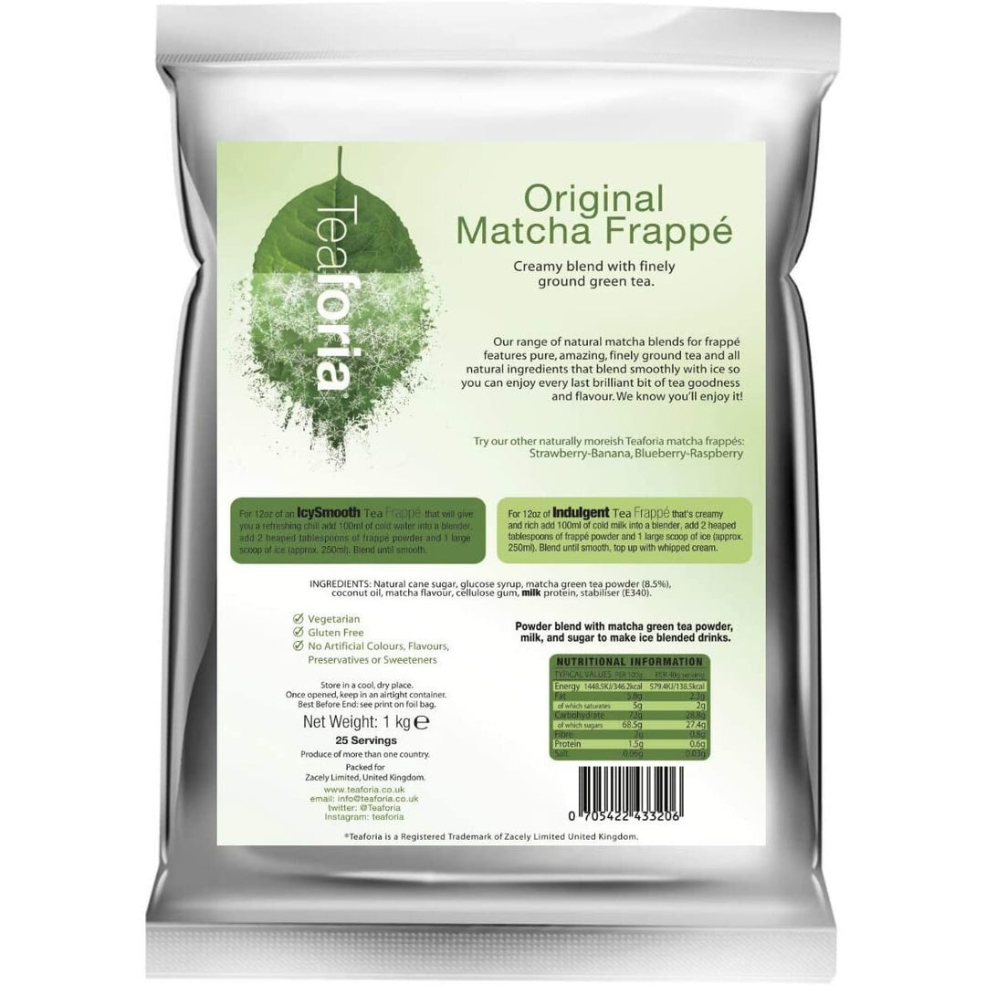 Teaforia Matcha Tea Frappe | 1kg Bag – A1 Coffee