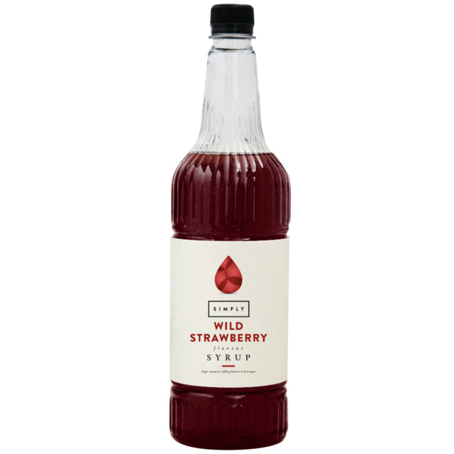 Simply Wild Strawberry Syrup | 1 Litre Bottle – A1 Coffee
