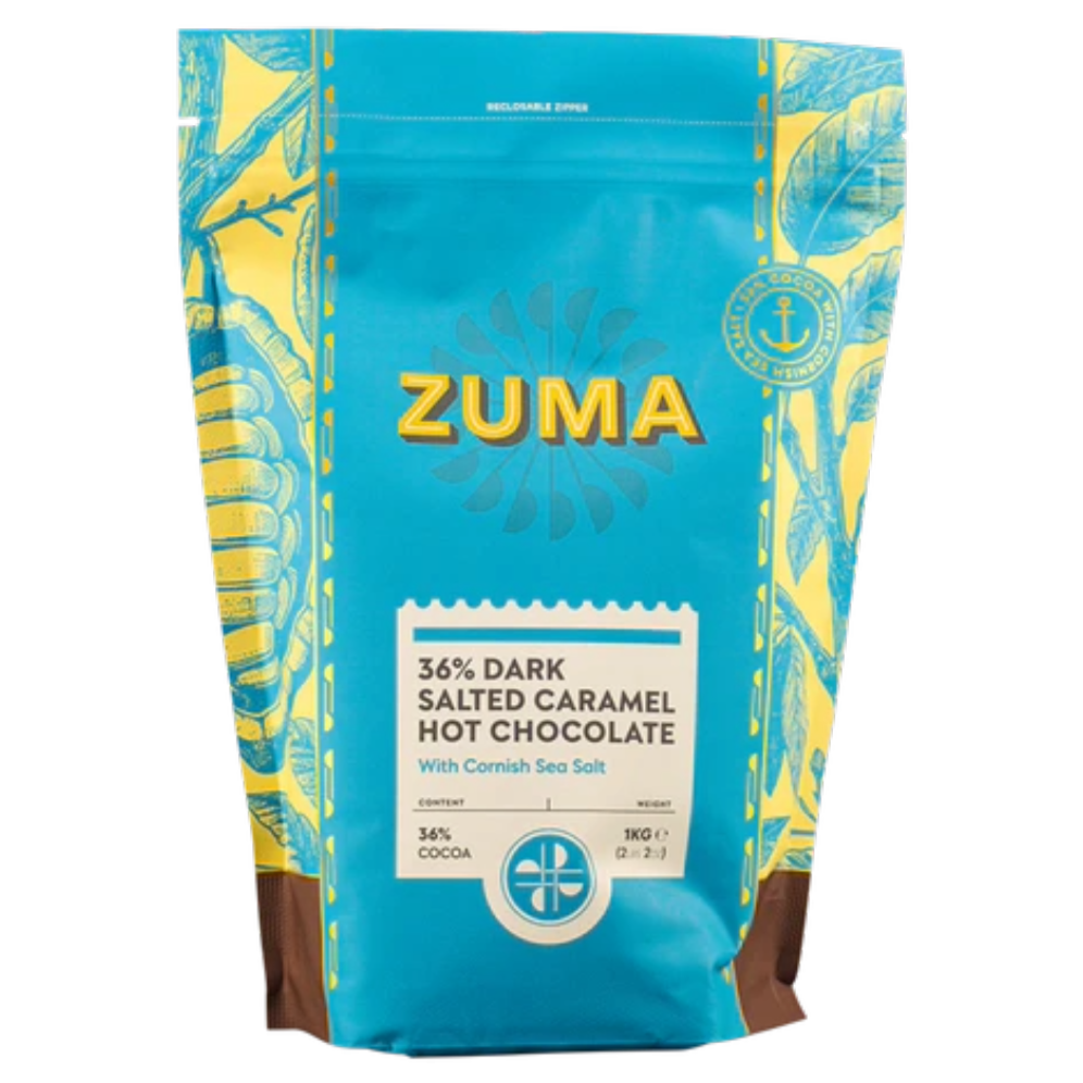 Zuma 36% Cocoa Salted Caramel Hot Chocolate Powder | 1kg Bag – A1 Coffee