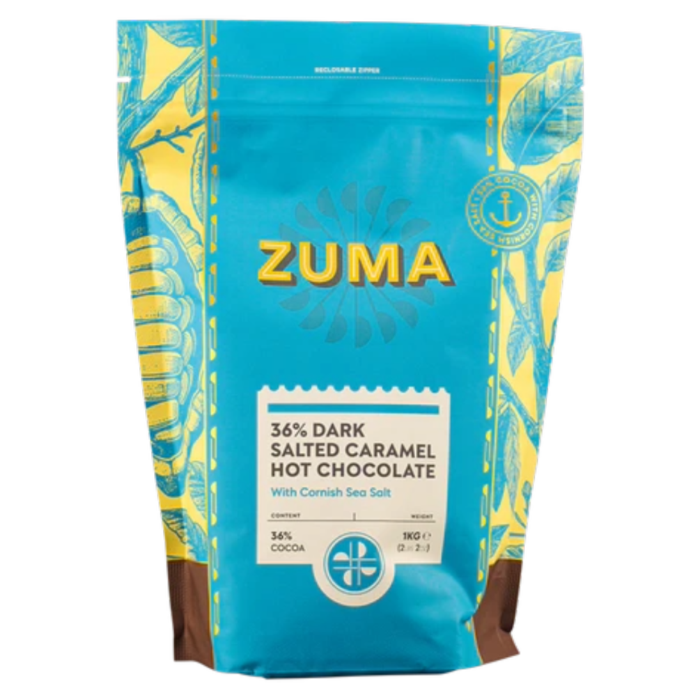 Zuma 36% Cocoa Salted Caramel Hot Chocolate Powder | 8 x 1kg Bags – A1 ...