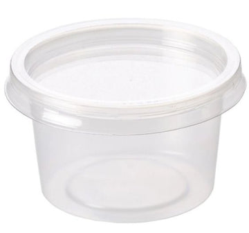 4oz Plastic Sauce Microwavable Container Pots & Lids | Case Of 1000 ...