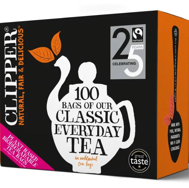 Clipper Classic Everyday Fairtrade String Tea Bags | Case Of 6 x 100 ...