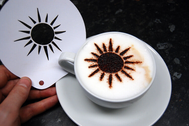 Sun Style Design Latte Art Coffee Stencils – A1 Coffee